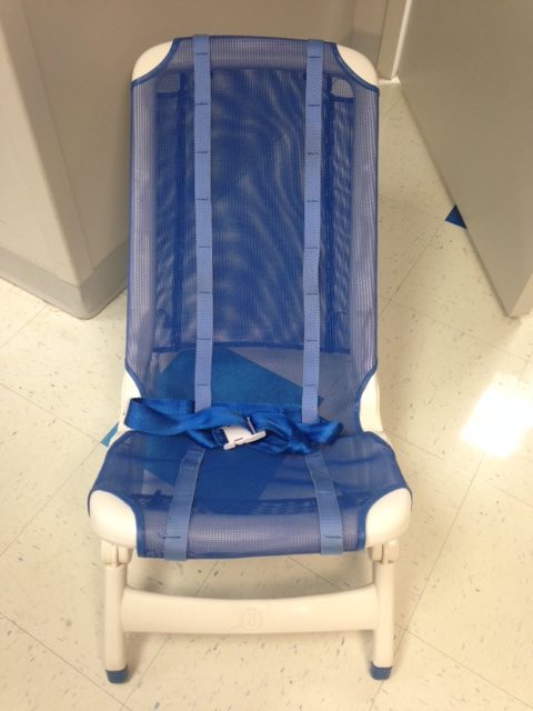 Blue Wave bath chair | Children's Assistive Technology Service (C.A.T.S.)