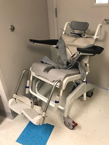 Ocean VIP tilt rolling shower/commode chair | Children's Assistive ...